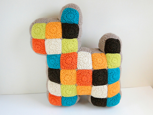 Ravelry: Patchwork Dog Pillow pattern by Casey Downing