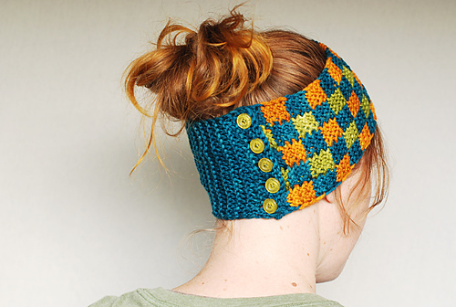Ravelry: Color by Number Checkered Headband pattern by Lee Meredith