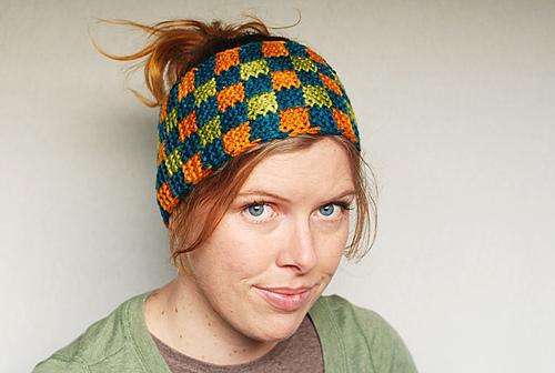Ravelry: Color by Number Checkered Headband pattern by Lee Meredith
