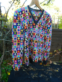 Ravelry: siouxian's A Harlequin cardigan morphs into a sweater
