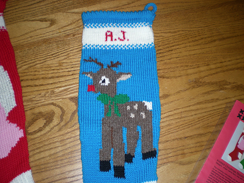 Ravelry: Rudolph Christmas Stocking pattern by Ann Norling