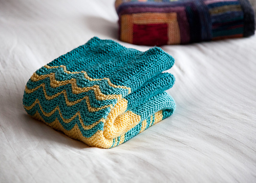 Ravelry: knitorious' Chevron Baby Blanket for Zim