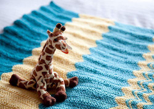 Ravelry: knitorious' Chevron Baby Blanket for Zim