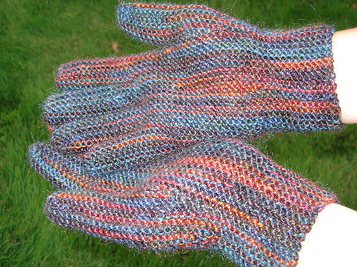 Ravelry: Custom-Fit, Sideways-knit Garter Stitch Gloves pattern by Joan ...