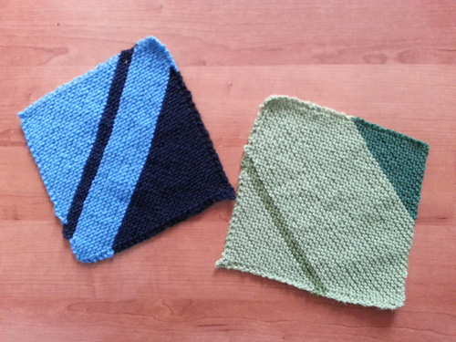 Ravelry: Diagonal Square pattern by knit-a-square