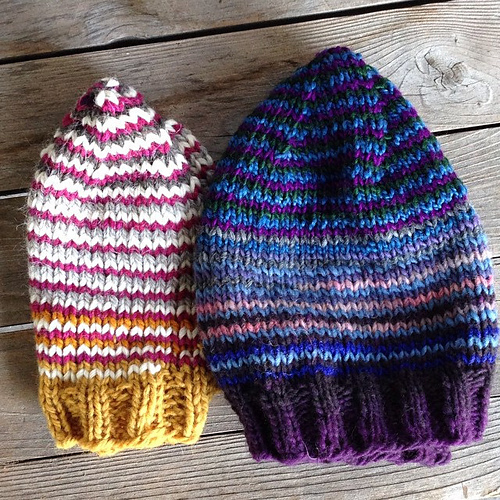 Ravelry: Stashbusting Helix Hats pattern by Jessica Rose