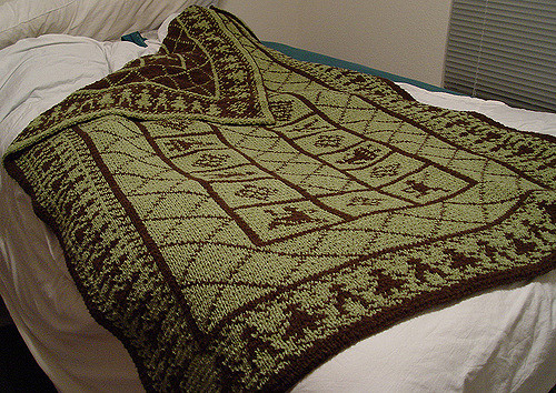 Ravelry: Double Knit Folkloric Afghan pattern by Barbara Lee Feiling