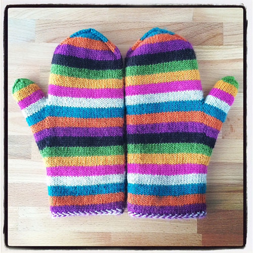 Ravelry: Super Simple Stripey Mittens (of Epic Awesomeness) pattern by ...