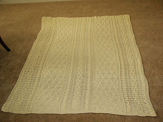 Ravelry: Aran Fisherman Afghan pattern by Leisure Arts
