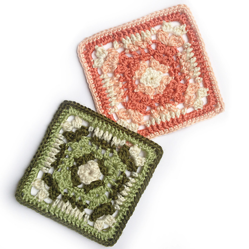 Ravelry: Corner Cluster 6 inch Square pattern by Lois Everett