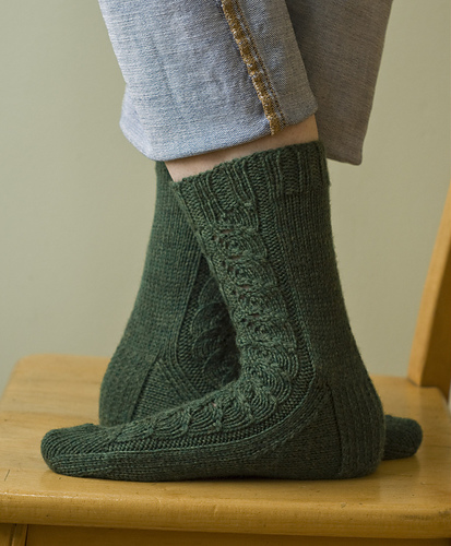 Ravelry: Spinach Socks pattern by Virginia Sattler-Reimer