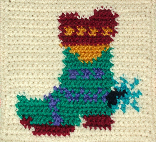 Ravelry: Tapestry Crochet Cowboy Boot pattern by Renate Kirkpatrick