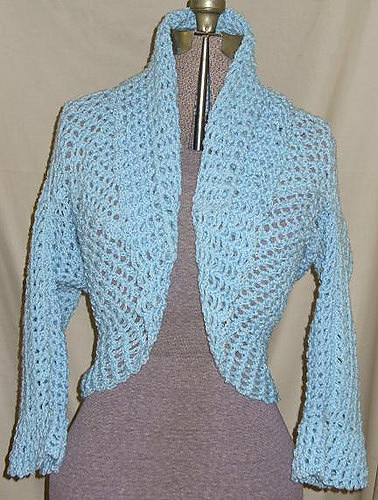 Ravelry: Draped Bed Jacket pattern by Bernat Design Studio