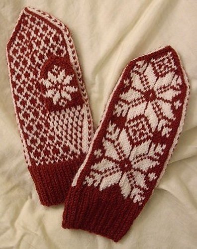Ravelry: Selbu Mittens pattern by Marcia Lewandowski