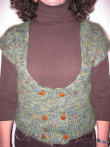 Ravelry: Double Breasted Vest No. 6021 pattern by Spinnerin