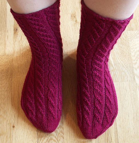 Ravelry: Cable Twist Socks pattern by Adrian Bizilia