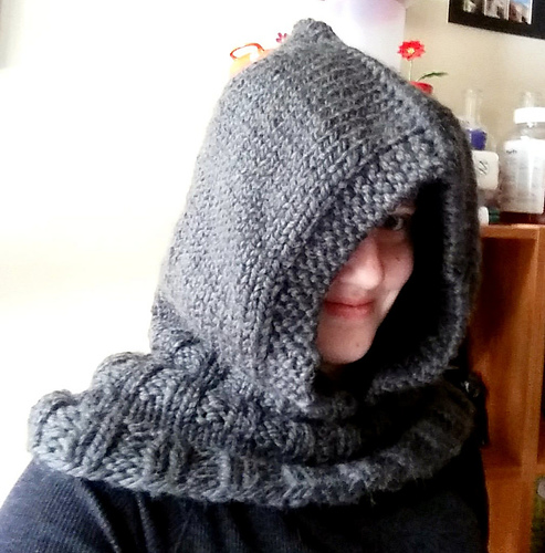 Ravelry: Thick and Quick Hooded Cowl pattern by Jordan Altevers