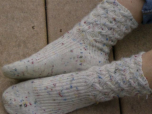 Ravelry: Aran Braided Socks pattern by Susan Lawrence