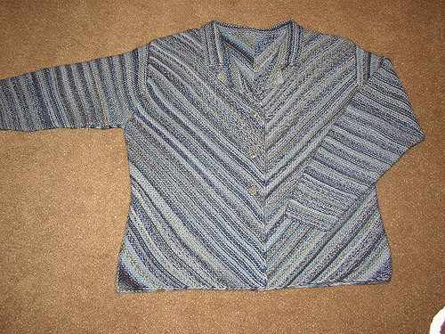 Ravelry: Taos Diagonal Jacket pattern by Sandi Rosner