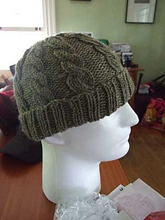 Ravelry: Easy Adult Cable Hat pattern by Diana Jordan