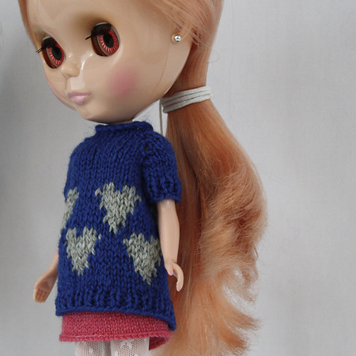 Ravelry: Cyndi Sweater for Blythe pattern by Anne Heidemann