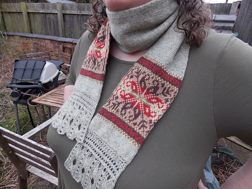 Ravelry: Fair Isle Scarf pattern by Clare Hutchinson