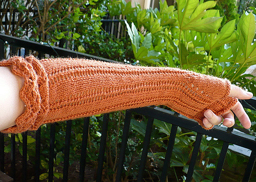 Ravelry: Long Long Lacy Gloves pattern by Lois Young