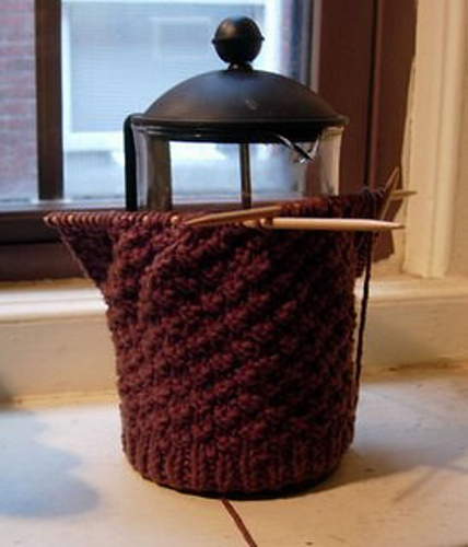 Ravelry: French Press Cosy Pattern pattern by Christine Jewett