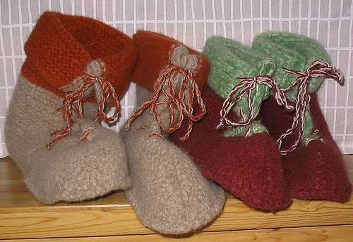 Ravelry: Laced Slippers pattern by Gerd Fjellanger