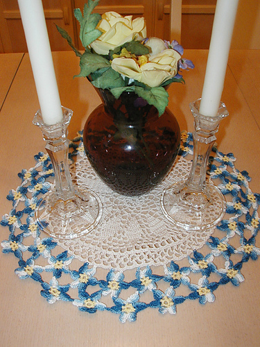 Ravelry: Forget-Me-Not Doily #6403 pattern by American Thread Company