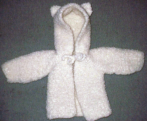 Ravelry: Baby Bear Hooded Jacket pattern by Lion Brand Yarn
