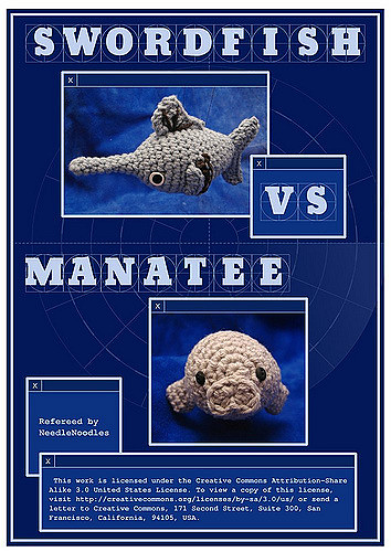 Ravelry: Swordfish and Manatee Set pattern by NeedleNoodles