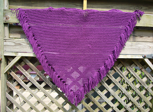Ravelry: Fringed Shawl pattern by Craft Yarn Council of America