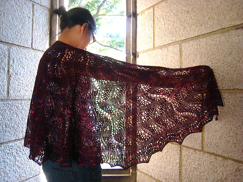 Ravelry: Japanese Feather and Fan Shawl pattern by IzzyKnits