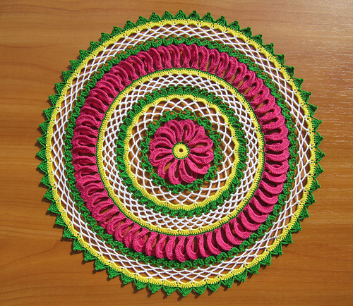 Ravelry: The Multi-Color Doily pattern by American Thread Company