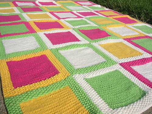 Ravelry: #24 Color Block Baby Blanket pattern by Jean Guirguis
