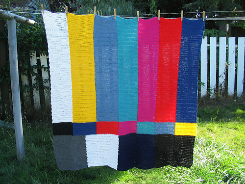 Ravelry: Color-Bar Blanket pattern by Cat Mazza
