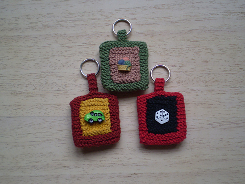 Ravelry: Button Key Ring pattern by Frankie Brown