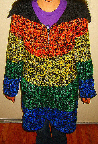 Ravelry: #26 Striped Coat pattern by Védís Jónsdóttir