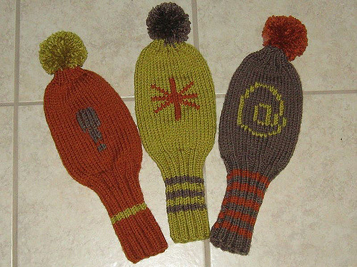 Ravelry: Those #@!*% Golf Club Covers pattern by Sarah Wilson