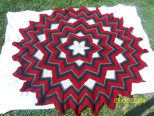 Ravelry: Six-Pointed Star Afghan pattern by Sandra Jean Smith