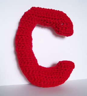 Ravelry: Lowercase C Alphabet Letter Pattern pattern by Lauraslefthook