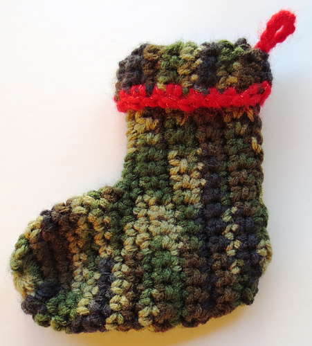 Ravelry: Mini Cuffed Christmas Stocking pattern by Cindy RecycleCindy