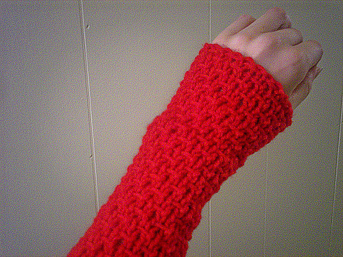 Ravelry: Easy Fabric Stitch Arm Warmer pattern by Heather Gibbs