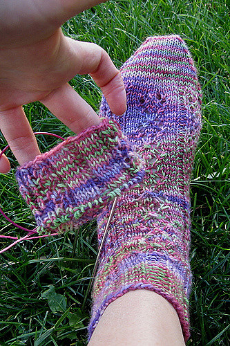 Ravelry: Spring Tulips Socks pattern by Janet Gallagher