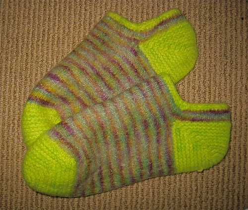 Ravelry: Short-Row Slippers pattern by Heather Brack