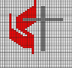 Ravelry: Methodist Cross Symbol pattern by Kathleen Brundige