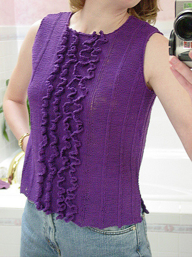 Ravelry: Ruffle Tank pattern by Leigh Radford