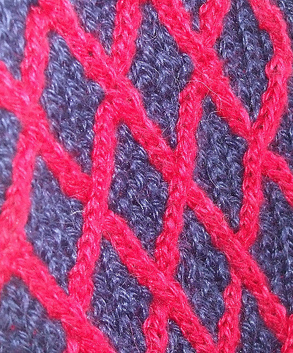 Ravelry: Contrast Cable Lattice Stitch pattern by Lesley Arnold-Hopkins