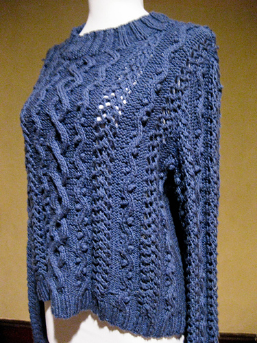 Ravelry: Cable-and-Lace Sweater pattern by Louisa Harding